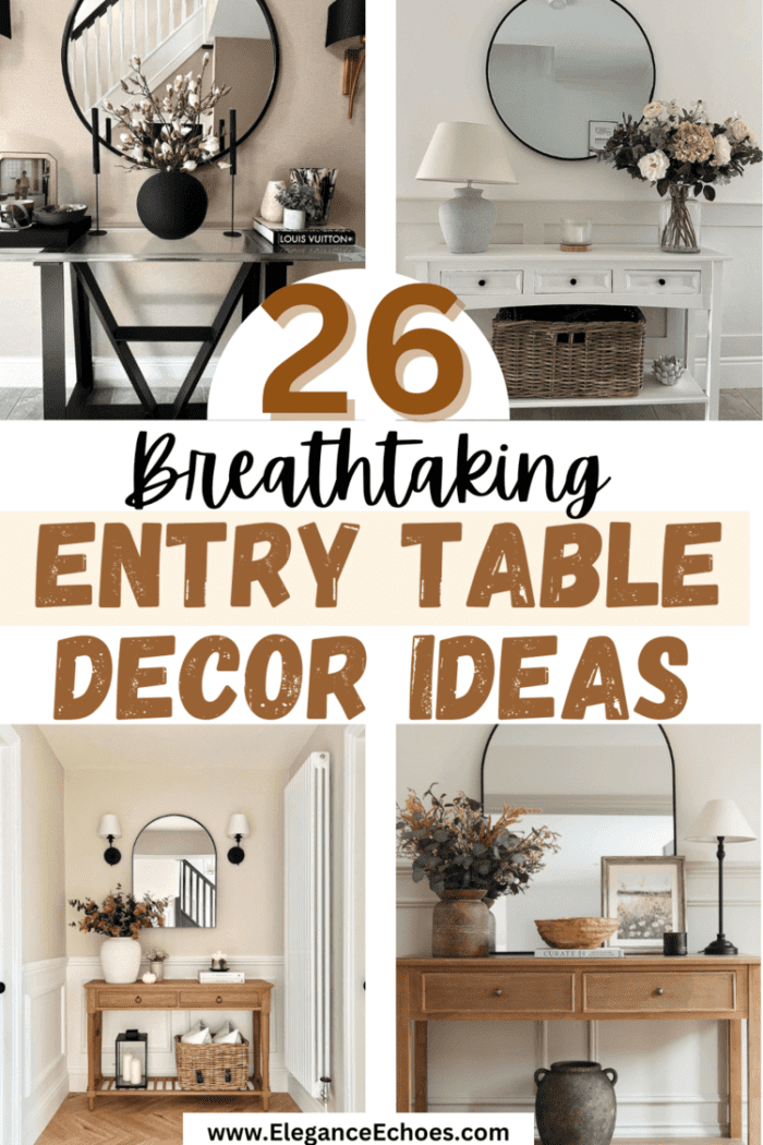 Console Table Decor Ideas for a Stylish Entryway (26 Ideas)