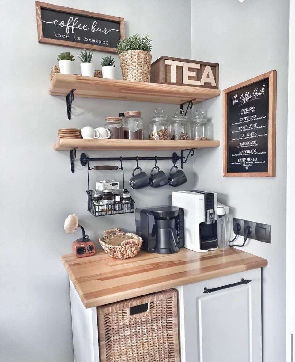 25 Creative Coffee Bar Ideas for a Good Morning Start to the Day