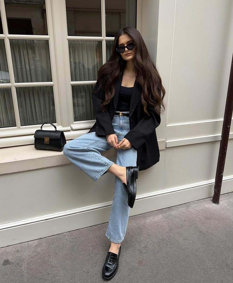 23 Black Loafer Outfits You Need to Try