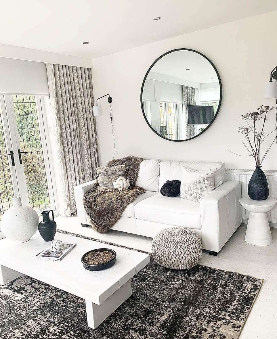 21 Living Room with Mirror Ideas That Maximize Light and Space