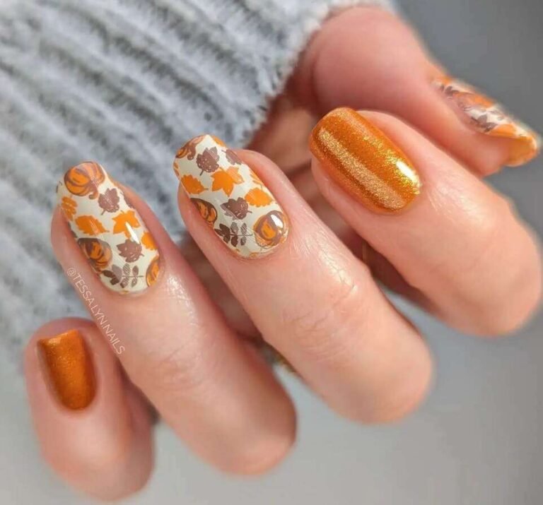 40 Trendy Thanksgiving Nail Designs to Rock This Holiday Season
