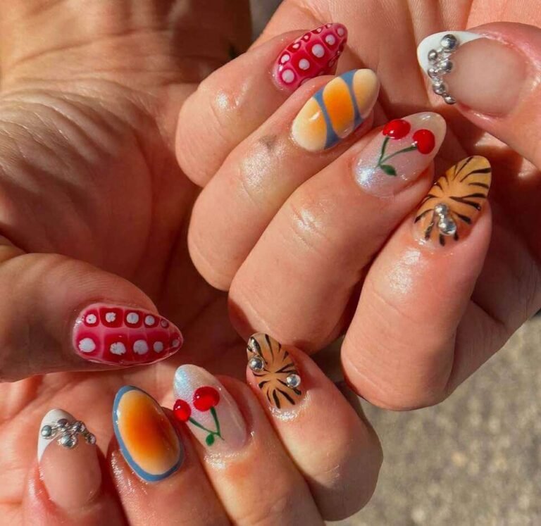 45 Cherry Nail Designs That Are Too Cute to Pass Up