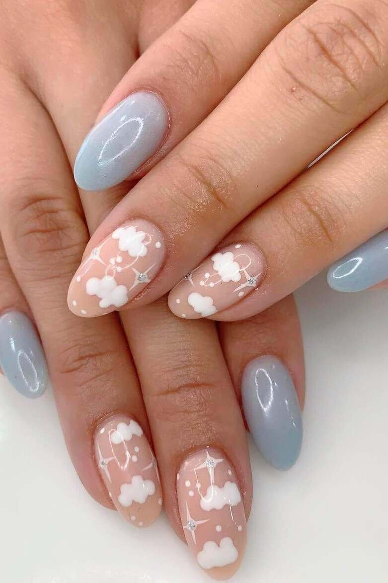 49 Trendy and Cute Baby Shower Nail Ideas to Celebrate Your Little One ...