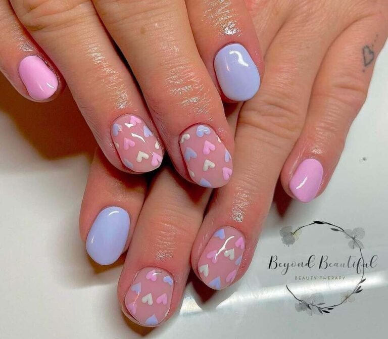 49 Trendy and Cute Baby Shower Nail Ideas to Celebrate Your Little One ...