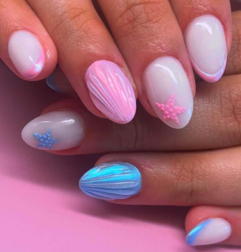 49 Trendy and Cute Baby Shower Nail Ideas to Celebrate Your Little One ...