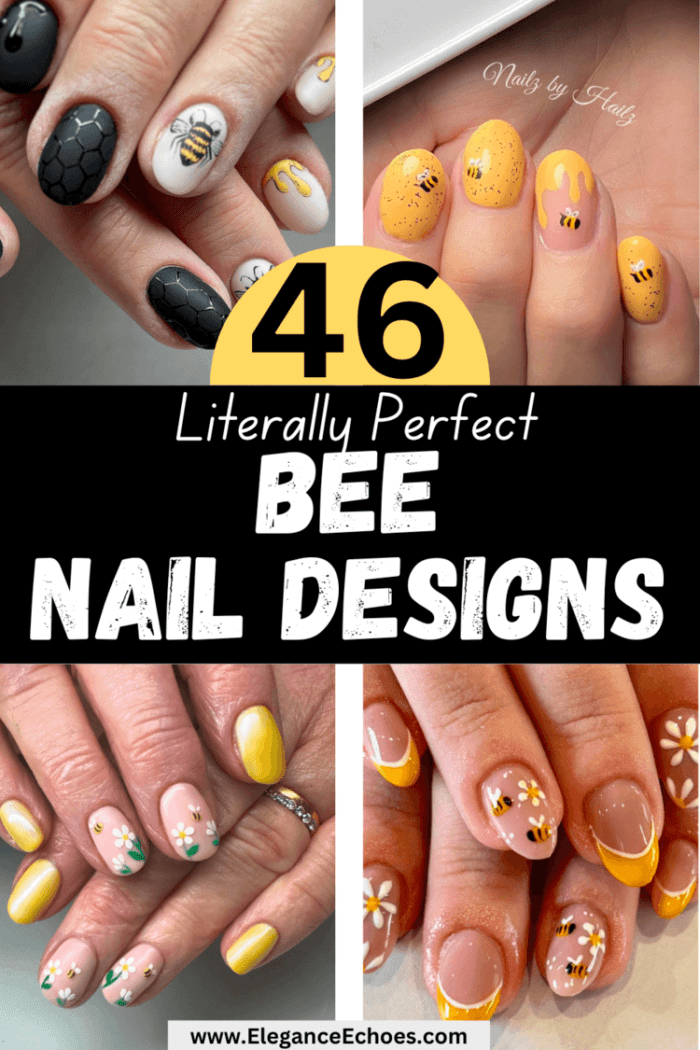 46 Bee Nail Designs to Try for a Bee-licious Manicure