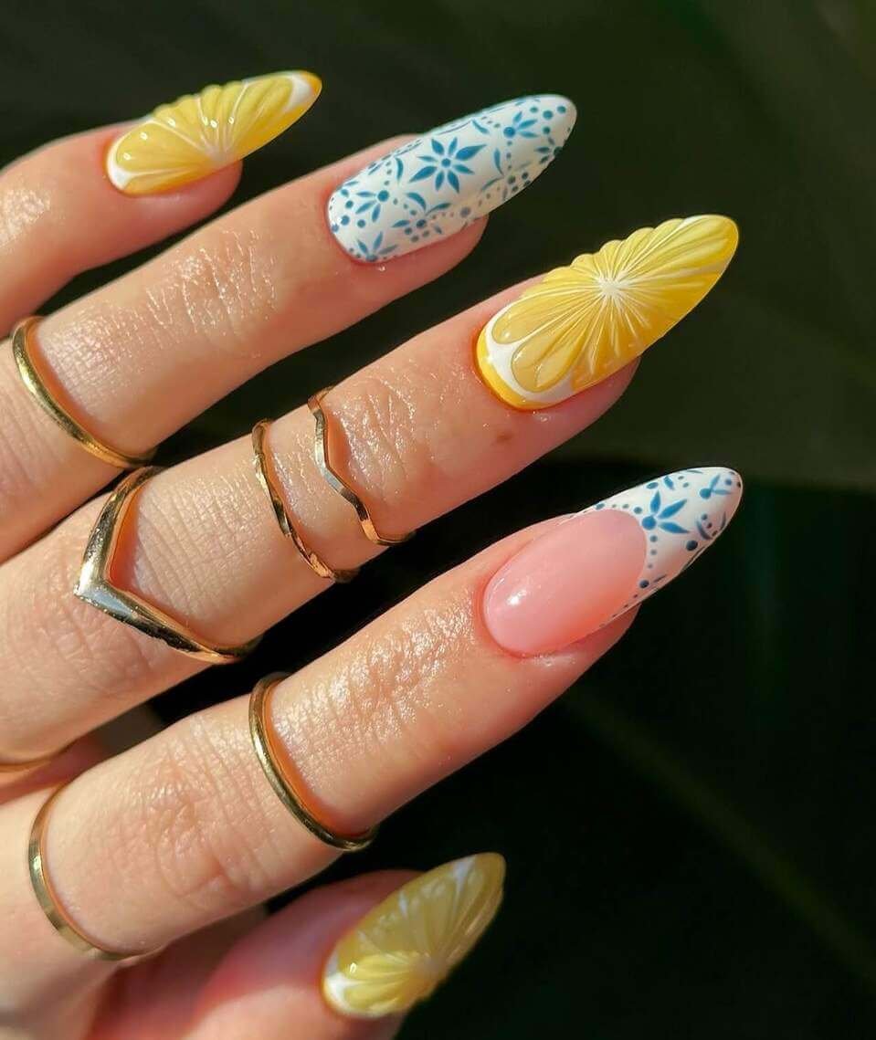 39 Lemon Nail Designs You’ll Want on Your Nails All Summer
