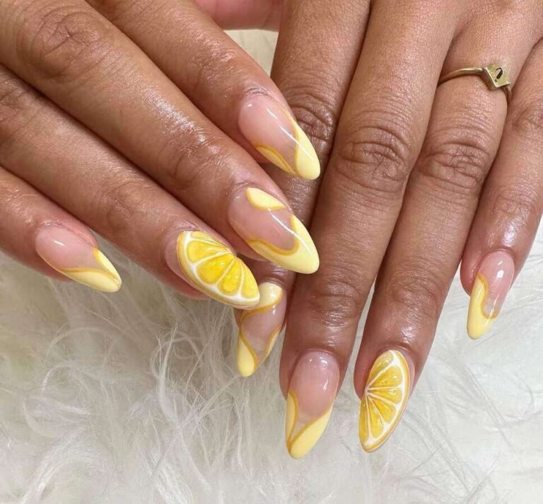 39 Lemon Nail Designs You’ll Want on Your Nails All Summer