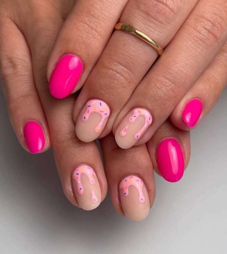 Get the Scoop: 45 Deliciously Fun Ice Cream Nail Designs