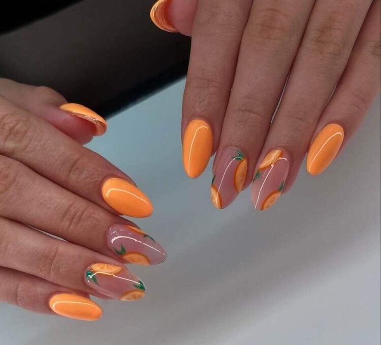 From Subtle Peach to Full-On Flame: 46 Orange Nail Designs to Obsess Over