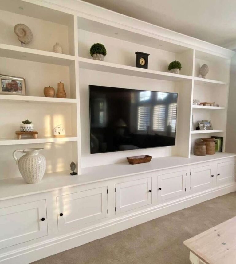 How to Style a Living Room TV Wall Without It Taking Over the Room