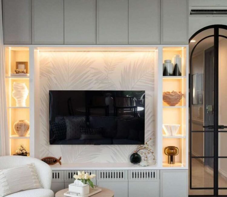 How to Style a Living Room TV Wall Without It Taking Over the Room