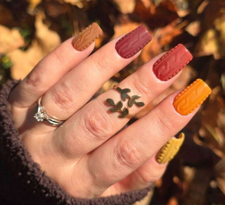 41 Sweater Nail Designs That Feel Like Knitwear on Your Fingertips
