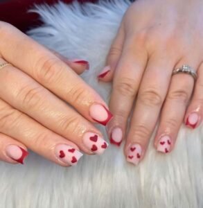 46 Short Valentine’s Nail Designs with Simple Details That Make a Big ...