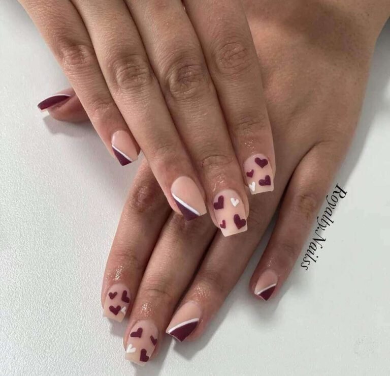 46 Short Valentine’s Nail Designs with Simple Details That Make a Big ...